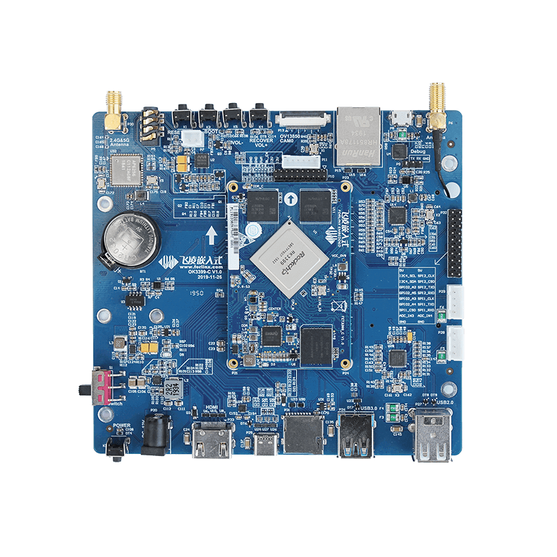 Rockchip RK3399 based Evk AI Single Board Computer with 2GB LPDDR3 16GB eMMC development kit ...